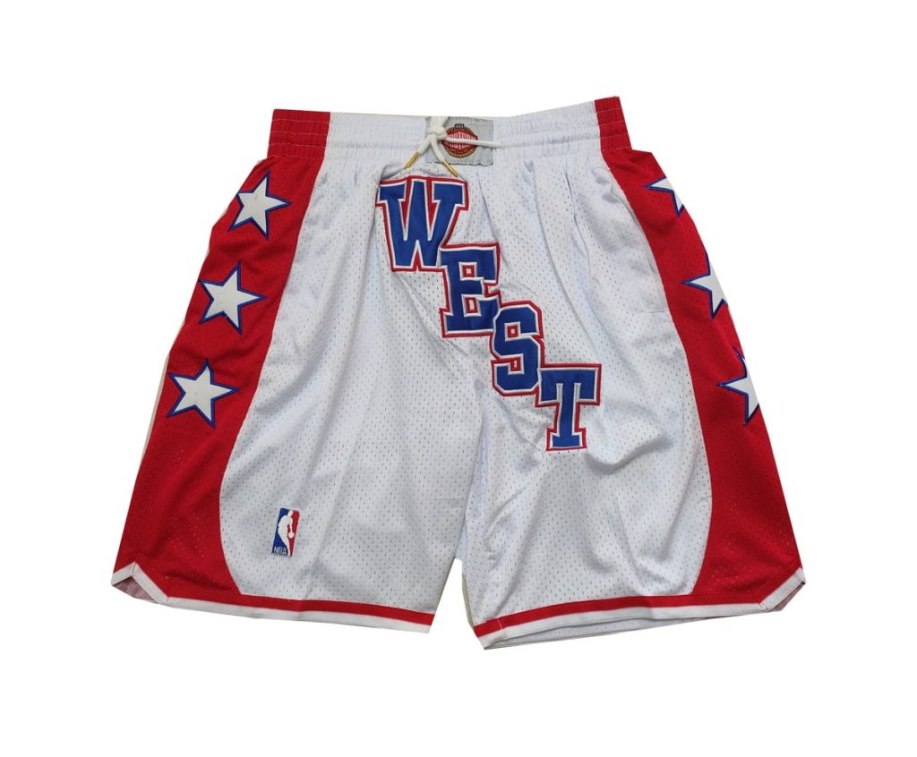 NBA All-Star West Shorts White - Basketball Shorts Store