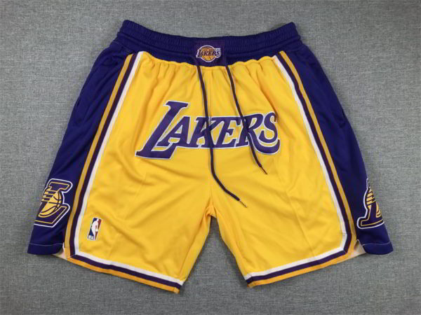 Los Angeles Lakers Yellow Shorts - Icon Edition - Basketball Shorts Store