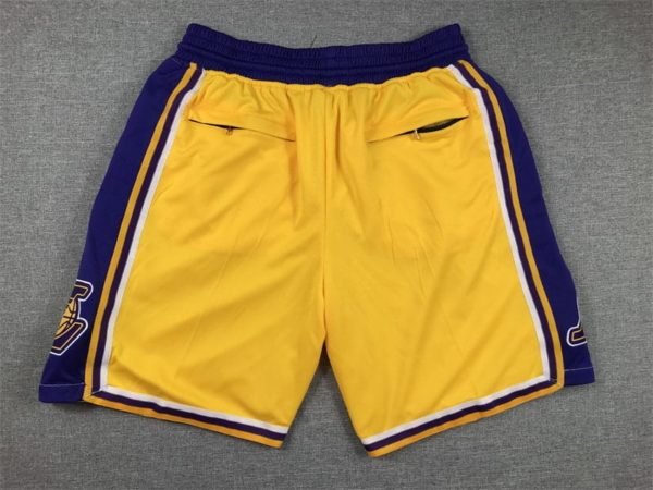 Los Angeles Lakers Yellow Shorts - Icon Edition - Basketball Shorts Store