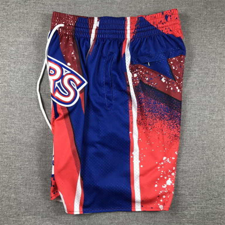 Philadelphia 76ers 1996-97 Hyper Hoops Shorts - Basketball Shorts Store