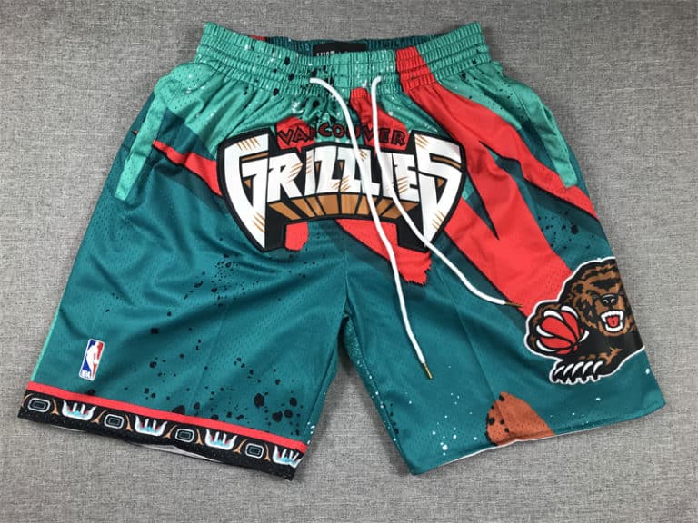 Vancouver Grizzlies Shorts Hardwood Classics 1998 Hyper Hoops ...