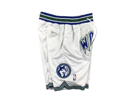 Minnesota Timberwolves White Hardwood Classics Shorts - Basketball ...