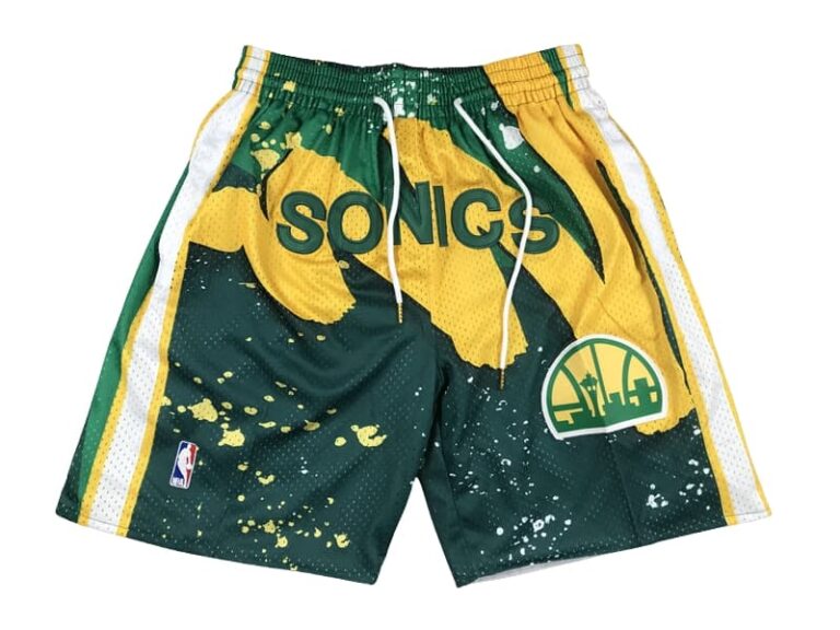 Seattle Supersonic Green Shorts Hardwood Classics Hyper Hoops ...